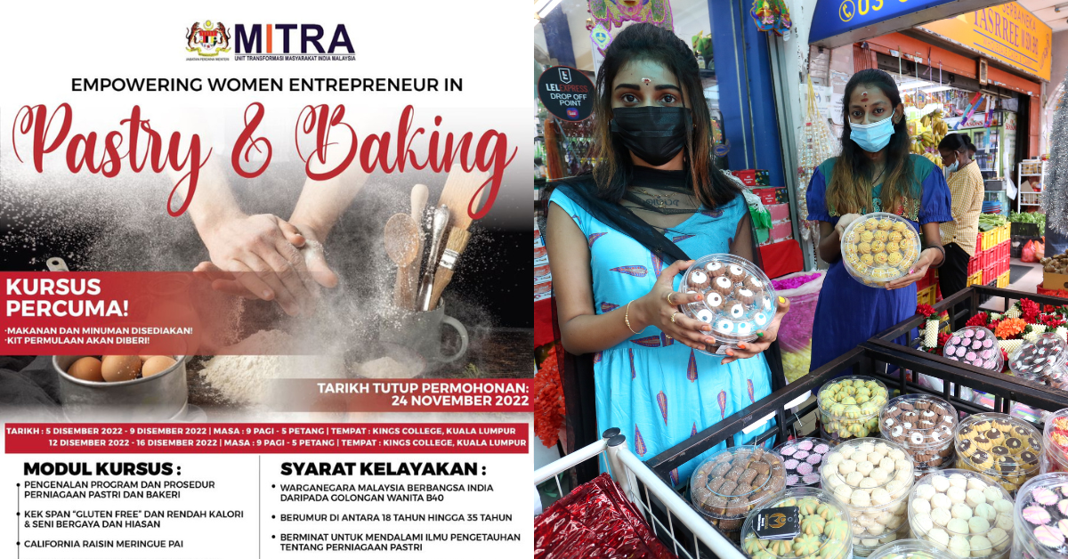 Kursus Percuma Pastri & Bakeri Untuk Wanita Bangsa India B40