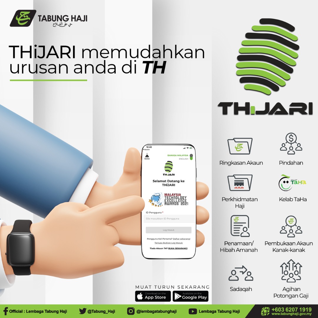 Login THiJARI: Sistem Semakan Akaun Tabung Haji Online