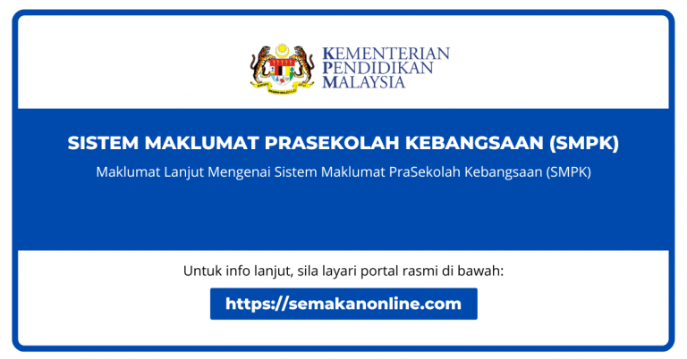 SMPK KPM: Sistem Maklumat PraSekolah Kebangsaan