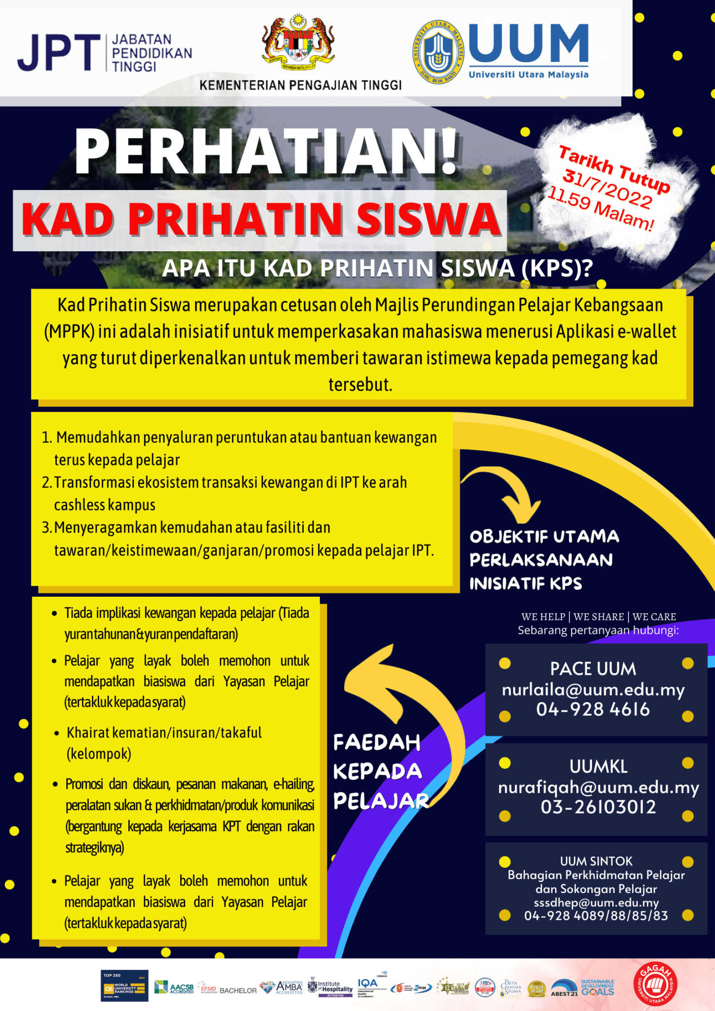 Kad Prihatin Siswa: Kelebihan, Objektif & Faedah