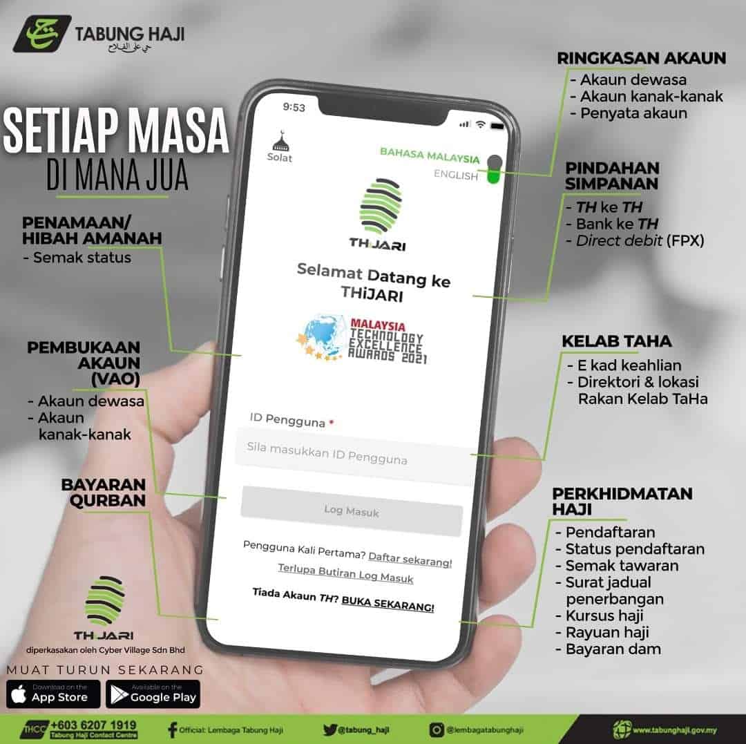Cara Buka Akaun Tabung Haji (TH) Online 2023