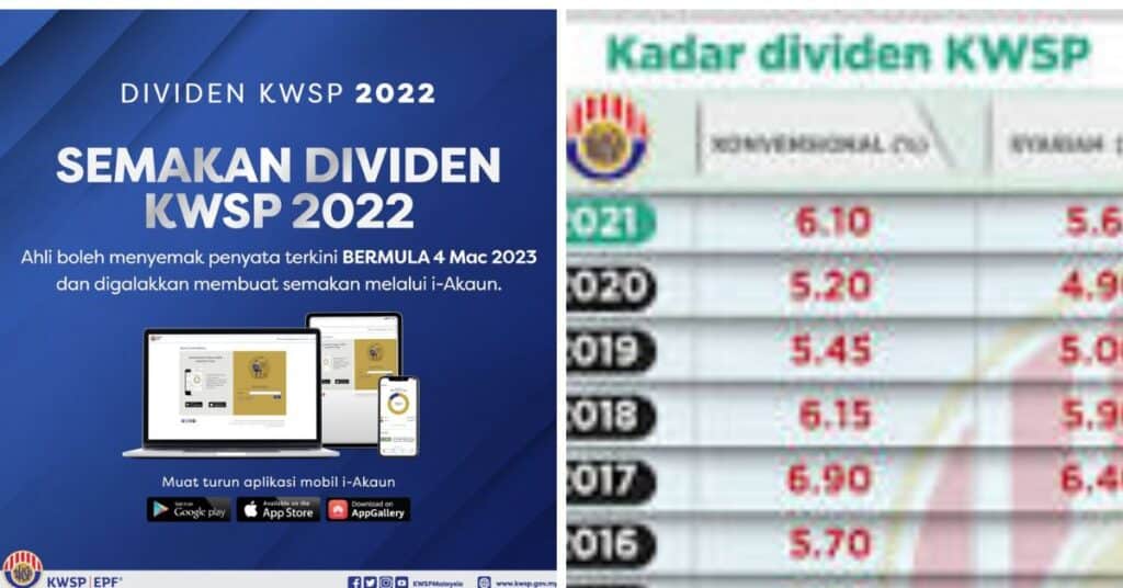 Semakan Dividen KWSP 2023 Bagi Tahun Kewangan 2022