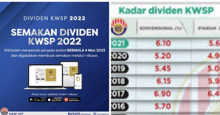 Semakan Dividen KWSP 2023 Bagi Tahun Kewangan 2022