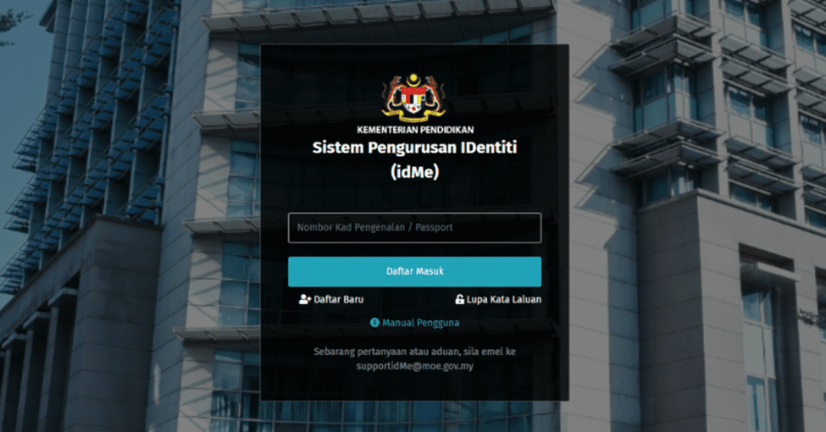 idMe KPM: Login & Pendaftaran Online