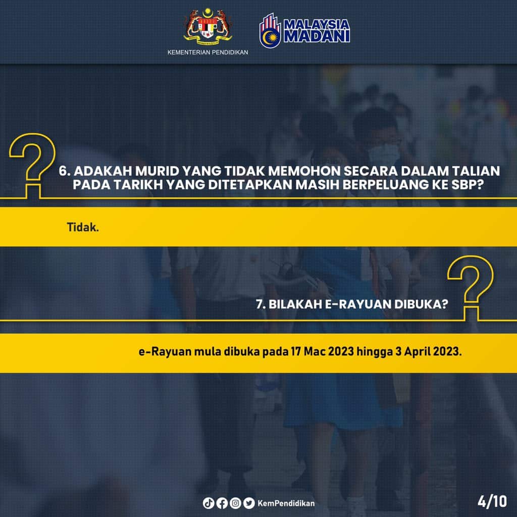 Semakan Keputusan e-Rayuan Ke SBP/SMKA 2023