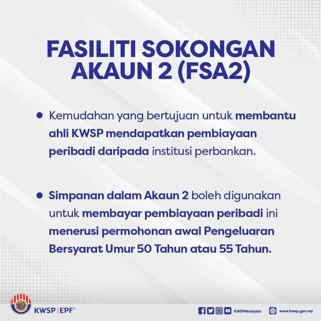 Fasiliti Sokongan Akaun 2 (FSA2): Pinjaman Bercagar KWSP