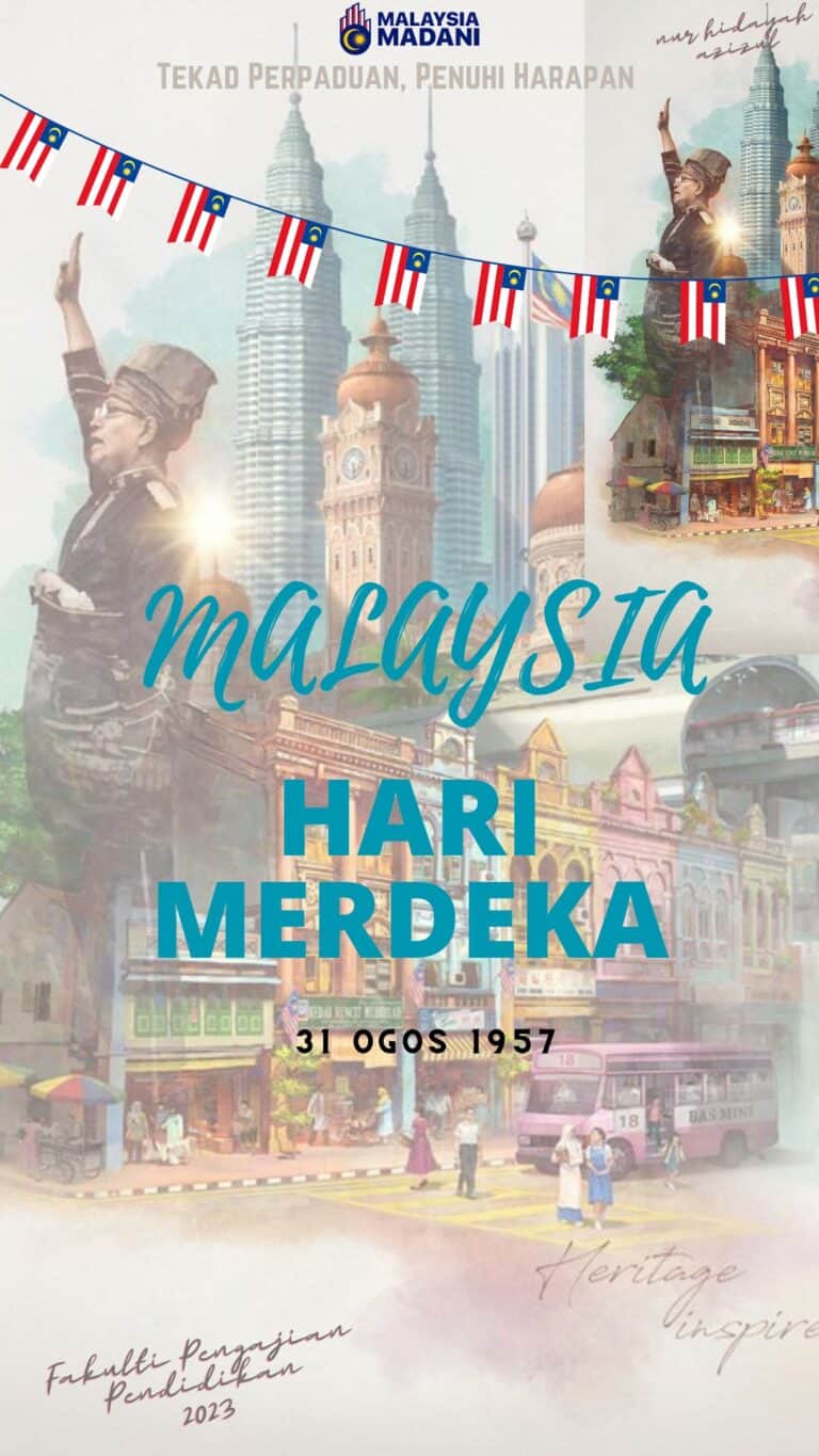 Contoh Poster Hari Merdeka Sempena Sambutan Kemerdekaan