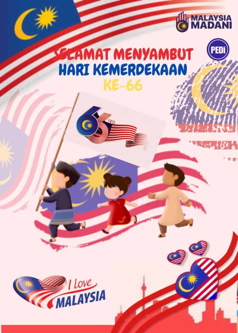 Contoh Poster Hari Merdeka Sempena Sambutan Kemerdekaan