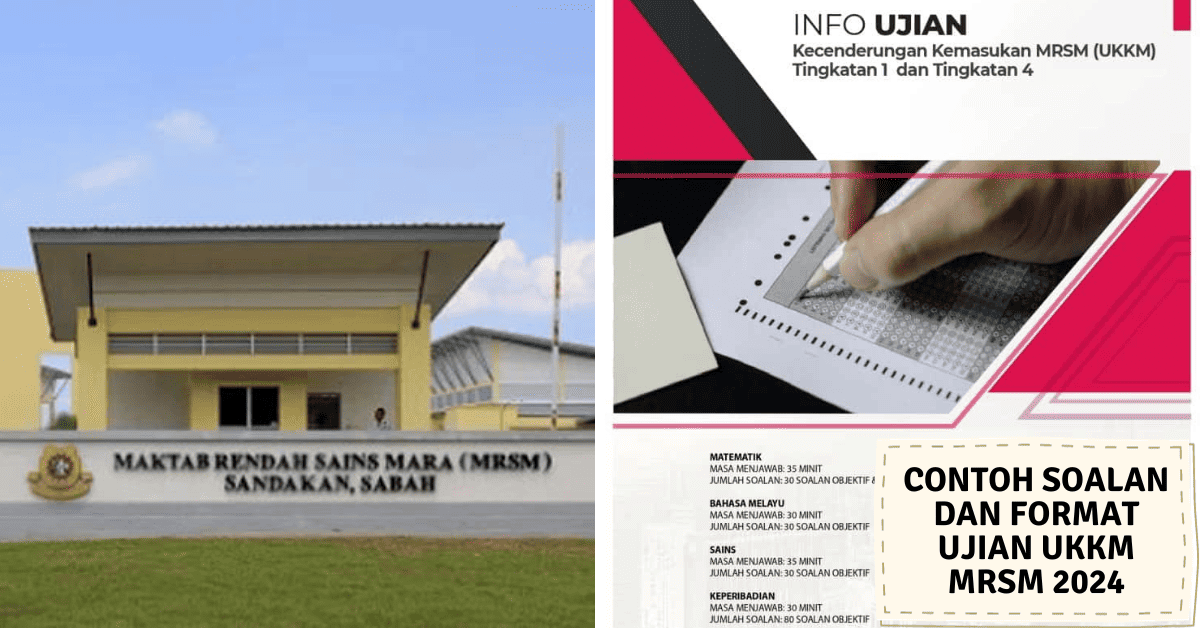 Contoh Soalan Dan Format Ujian UKKM MRSM 2024