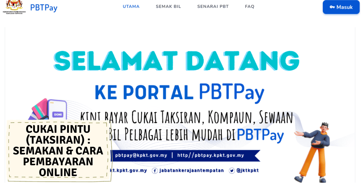 Cukai Pintu (Taksiran) : Semakan & Cara Pembayaran Online