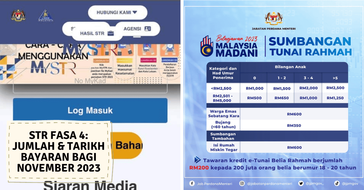 STR Fasa 4: Semak Status Pembayaran November 2023