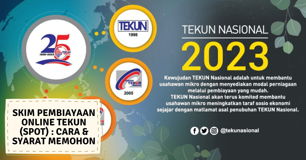 Skim Pembiayaan Online Tekun (SPOT) : Cara & Syarat Memohon