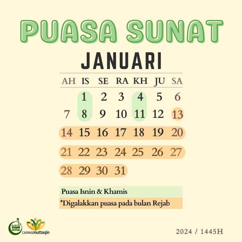 Puasa Rejab: Niat, Tarikh & Fadhilat Berpuasa